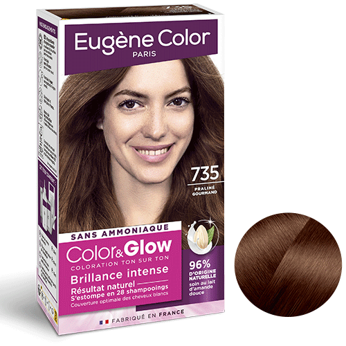 Kit Coloration 735 Praliné Gourmand Color&Glow Eugène Color